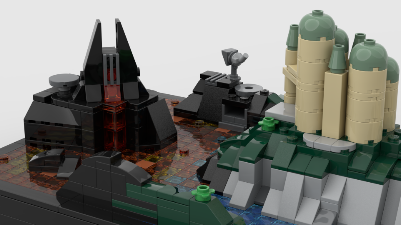 LEGO MOC 3 Planets Diorama Sci-Fi by IH Bricks | Rebrickable - Build ...