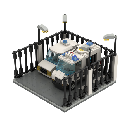 LEGO MOC Metro Police Station by Curraheetom | Rebrickable - Build with ...