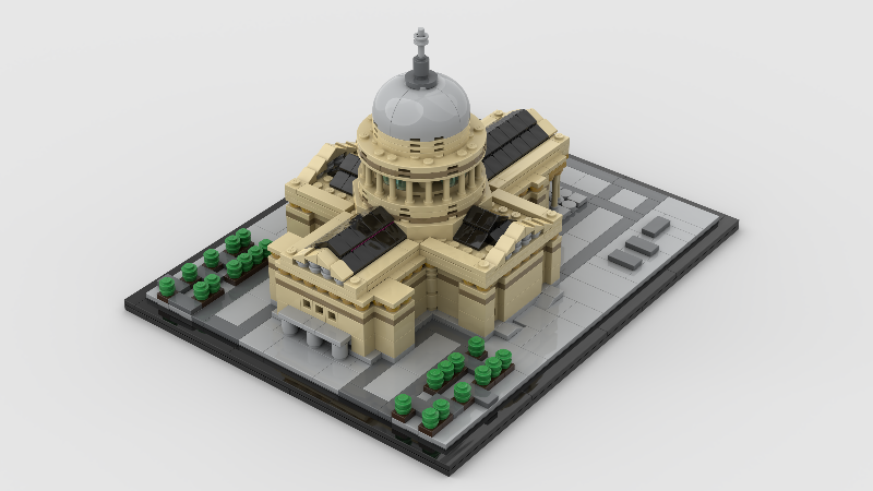 LEGO MOC Lego Pantheon by Onepierre | Rebrickable - Build with LEGO