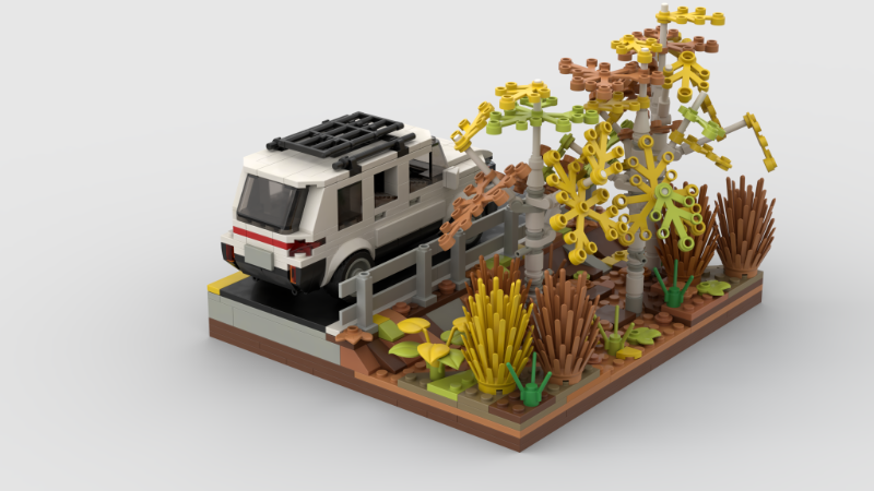 LEGO MOC Post-apocalyptic apocalypse - Forest Highway Scene (for ...
