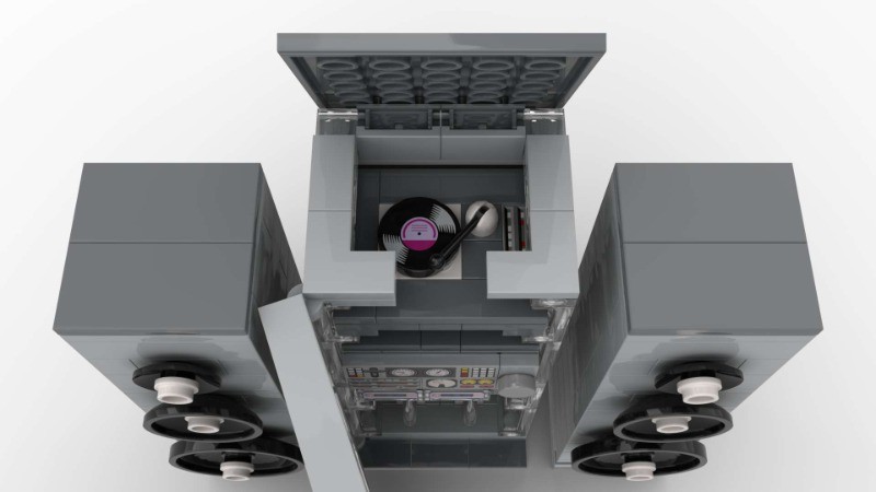 LEGO MOC-184609 80's Stereo Cabinet by lacrymologyst | Rebrickable ...