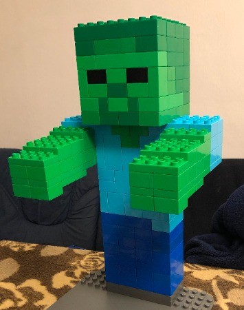 LEGO MOC-171517 Minecraft Zombie by Kykina | Rebrickable - Build with LEGO