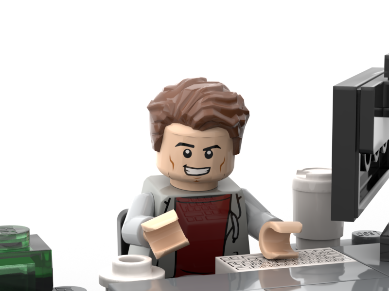 LEGO MOC-230805 Gaming Desk by PolloLocoMOCs | Rebrickable - Build with ...