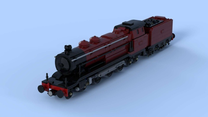 LEGO MOC-178491 Custom 4-6-4 Steam locomotive by C0NN3RY | Rebrickable ...