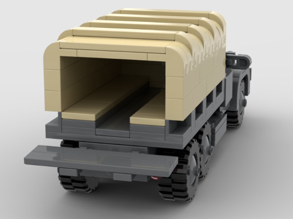 LEGO MOC WW2 Military Truck by Trexrocks | Rebrickable - Build with LEGO
