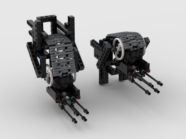 LEGO MOC moveable turret gun by McMOC | Rebrickable - Build with LEGO