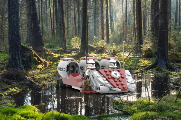 LEGO MOC Swamp Speeder by Mirage_ | Rebrickable - Build with LEGO