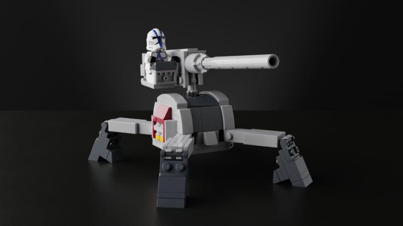 LEGO MOC Mini Av-7 cannon by Badger_ | Rebrickable - Build with LEGO