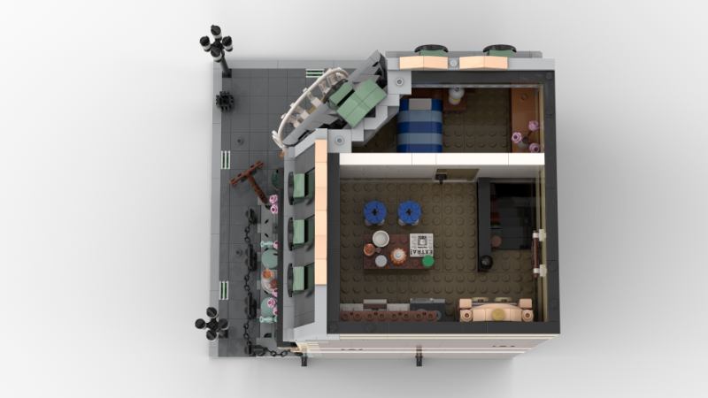 LEGO MOC French Cafe Modular by BrickStudioArchitect | Rebrickable ...