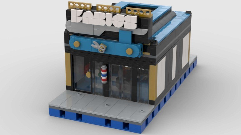 LEGO MOC Barber Shop: Fabio's by DottorCost | Rebrickable - Build with LEGO