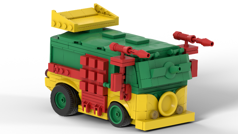LEGO MOC TMNT Party Wagon by curtydc | Rebrickable - Build with LEGO