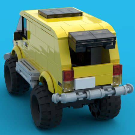 LEGO MOC Offroad Thunder Van by Wacky | Rebrickable - Build with LEGO
