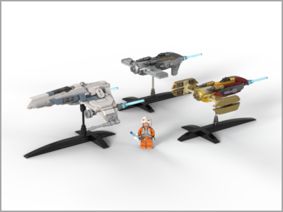 LEGO MOC Micro Shin Hati's Starfighter & Squadron by jellco ...