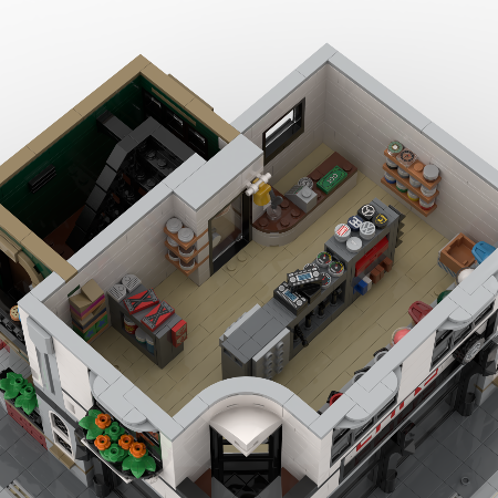 LEGO MOC Modular Car Showroom by Al3xW40 | Rebrickable - Build with LEGO