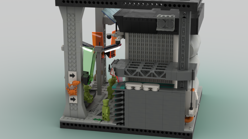 LEGO MOC New Hashima Cube by Futurism_Lego | Rebrickable - Build with LEGO