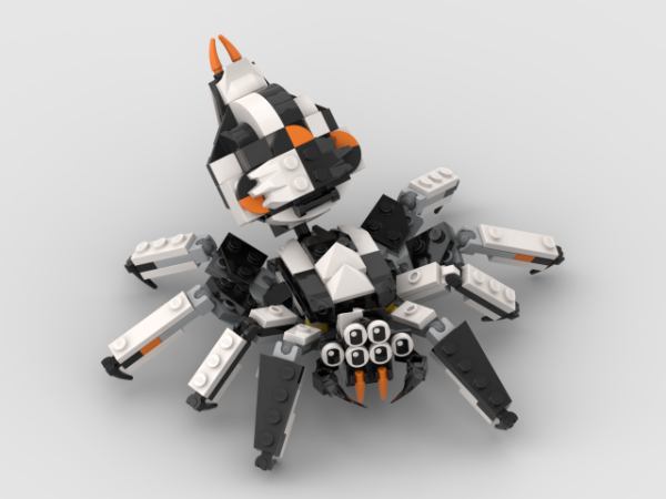 LEGO MOC Jumping Spider by SparrowLegs | Rebrickable - Build with LEGO