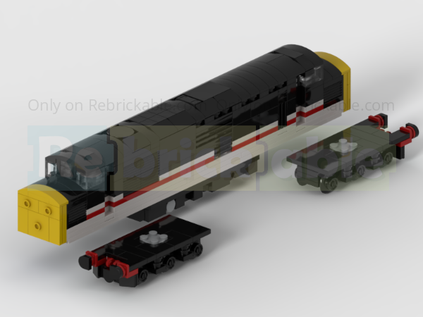 LEGO MOC 4-Wide BR Class 37 Diesel Locomotive Train in Intercity Livery ...