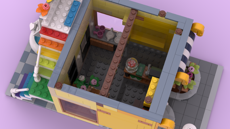 LEGO MOC Downtown Flower Store Modular Building by lego_modular ... LEGO MOC Downtown Flower Store Modular Building by lego_modular ...