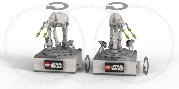 LEGO MOC Ultramicro AT-AT desktop version by jellco | Rebrickable ...