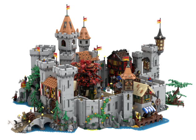 LEGO MOC Guarded Inn - Medieval Town Square 10332 Modification Castle ...