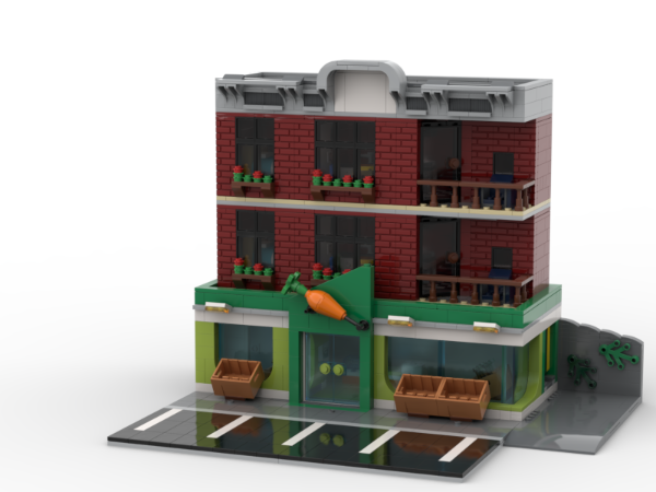 LEGO MOC Dark red Apartment by Mickb33 | Rebrickable - Build with LEGO