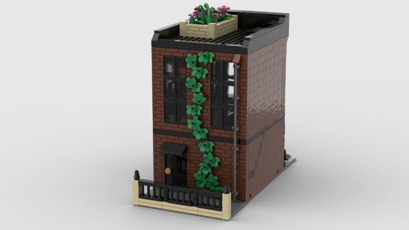 LEGO MOC Modular Flower Shop by Quczi142 | Rebrickable - Build with LEGO