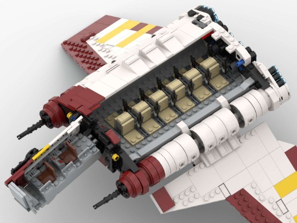 LEGO MOC RHO-class transport shuttle by LeslieLee | Rebrickable - Build ...