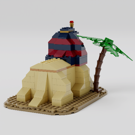 LEGO MOC Pharaoh Hotep's Sphinx by MrNowack | Rebrickable - Build with LEGO