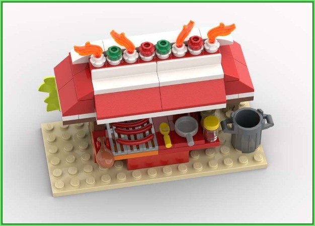 LEGO MOC-203702 Christmas Market Sausage Stall / Würstchenstand by ...