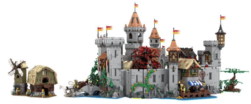 LEGO MOC-187688 Lion Knights Kingdom - 10332 Medieval Town Castle ...