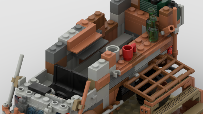 LEGO MOC Doomsday style ——merchant cart that flows inside the camp by ...