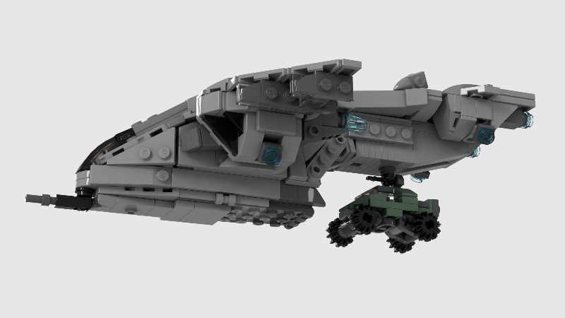 LEGO MOC D77-TC Pelican Dropship by kuzi127 | Rebrickable - Build with LEGO