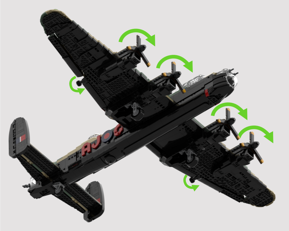 LEGO MOC-235567 Avro Lancaster by Al3xW40 | Rebrickable - Build with LEGO