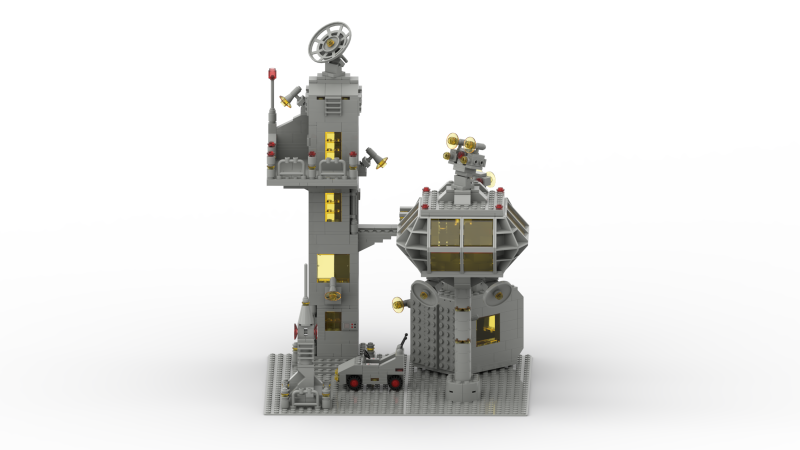 LEGO MOC PCS201 Classic Space Watchtower and Surveillance Base with ...