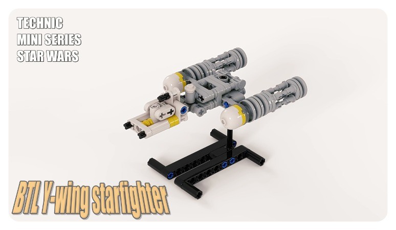 LEGO MOC TECHNIC mini Y-wing starfighter by pins_n_liftarms ...