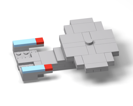 LEGO MOC 1:5278 scale Galaxy class starship by yamato534 | Rebrickable ...