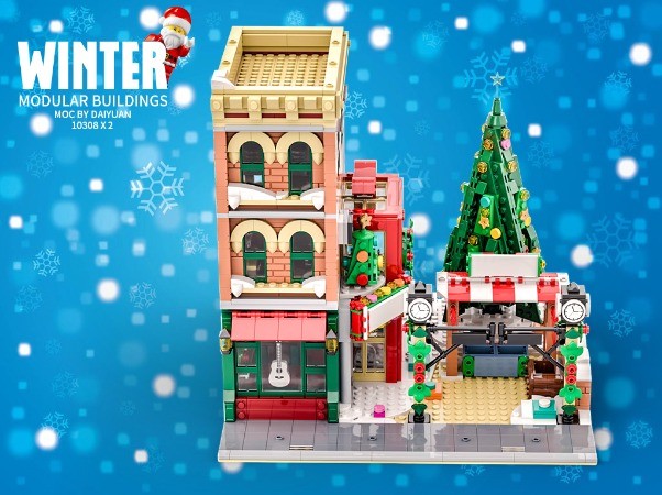 LEGO MOC 10308 Winter Modular Buildings by mocozone | Rebrickable ...