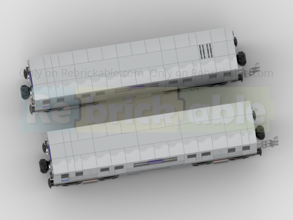 LEGO MOC-172322 CTA 5000 Series 2-Carriage Chicago L Train - Motorised ...
