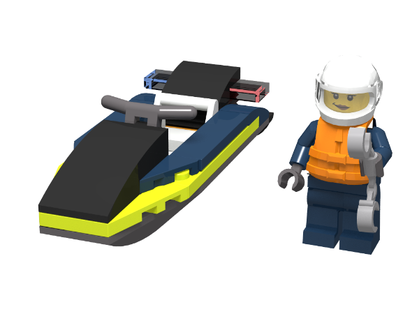 LEGO Set 30693-1 Police Water Scooter (2025 City > Police ...