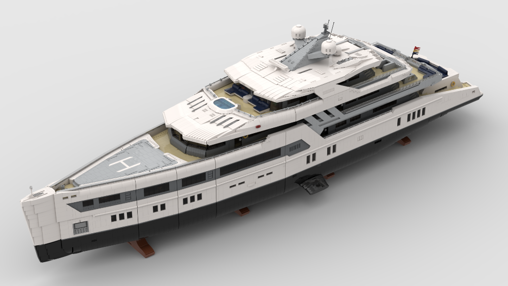 LEGO MOC Midi-Scale Yacht - 2,977 Pcs, Exterior and Interior by ...