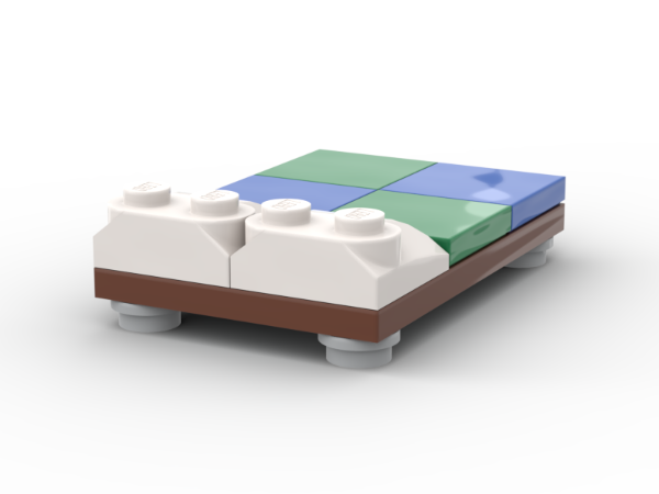 LEGO MOC Bed - Minifig Scaled by Motions_King | Rebrickable - Build ...