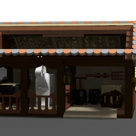 LEGO MOC Medieval Castle Stable by Elemorea | Rebrickable - Build with LEGO