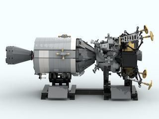 LEGO MOC Display Stand for the Apollo CSM and Lego Set 10266 Lunar ...