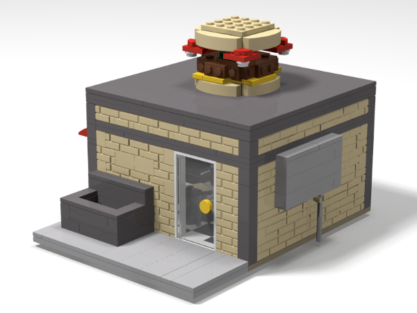 LEGO MOC Small Burger Shop by BrendenIsTired | Rebrickable - Build with ...