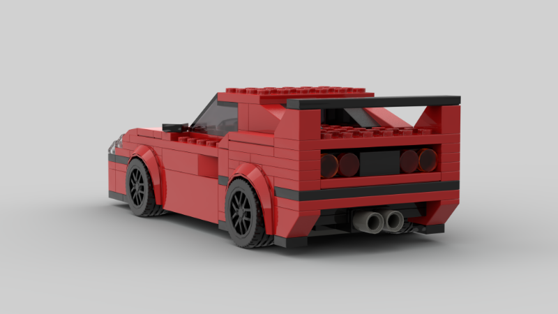 LEGO MOC-153918 8 stud wide Ferrari F40 by Egame | Rebrickable - Build ...