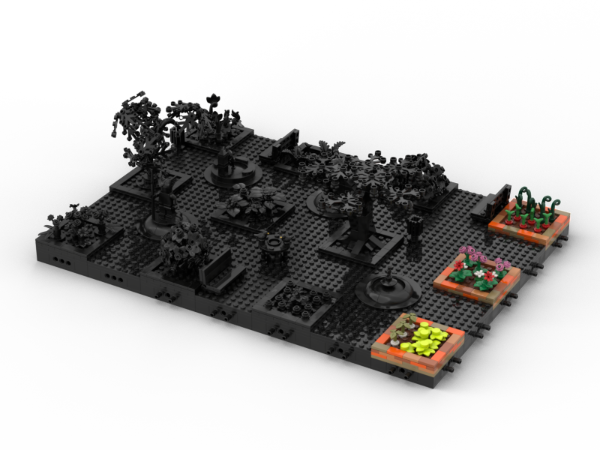LEGO MOC Modular Park/Garden - salad and horseradish, simple flowers ...