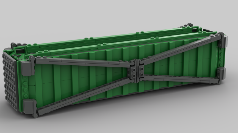 LEGO MOC Long Futuristic Space Container by Futurism_Lego | Rebrickable ...