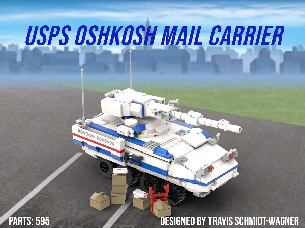 LEGO MOC-206987 USPS Oshkosh Mail Carrier -Stryker by Camobricktape ...