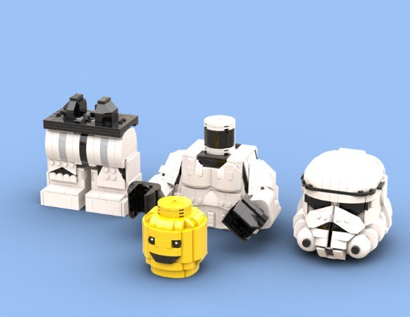 LEGO MOC Stormtrooper 6:1 by SylvainLS | Rebrickable - Build with LEGO