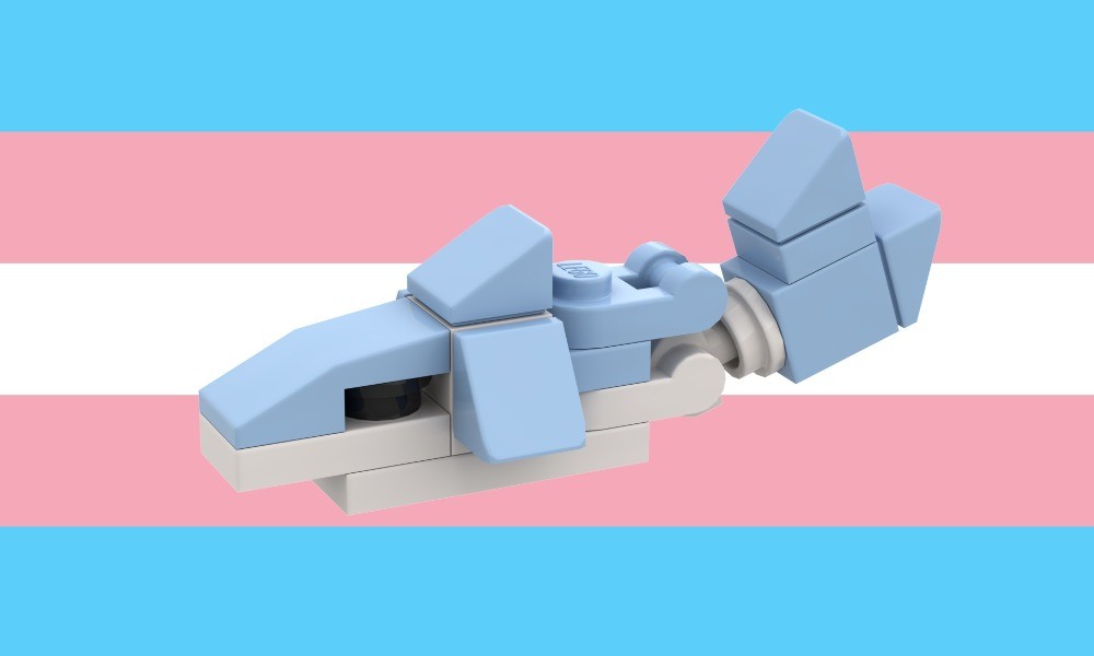 LEGO MOC-228410 Minifig scale Blåhaj by Littlehof5 | Rebrickable ...